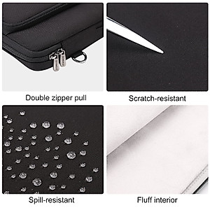 DOMISO 15.6 Inch Laptop Bag Cover Waterproof Notebook Shockproof Sleeve Case Shoulder Bag Protective Cover for 15.6" HP 15/ThinkPad E575/Dell/Lenovo IdeaPad S510/Dell XPS 15,Black