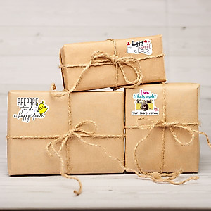 Prepare to Do A Happy Dance Stickers,Thank You Stickers,Handmade Stickers,Small Shop Stickers,Envelopes Stickers for Small Business, Online Retailers,Handmade Goods,500 Labels Per Roll