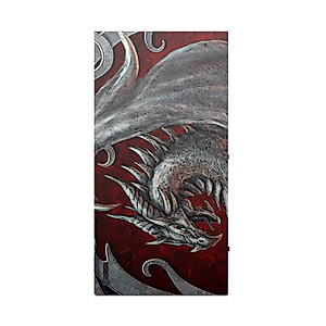 Head Case Designs Officially Licensed Christos Karapanos Talisman Silver Art Mix Matte Vinyl Sticker Gaming Skin Case Cover Compatible with Xbox Series X Console