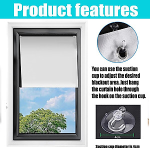 ZHhan Blackout Roof Skylight Blind Window Curtain for Velux F06 206 Roof Windows with Sucker UV Protection Without Drill and Easy InstallationSucker