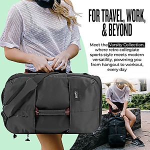 Solo All- Star Hybrid Backpack Duffel Bag, Black, One Size