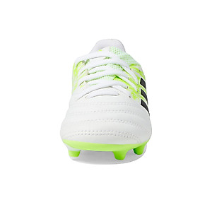 adidas Men's Copa 20.3 Firm Ground Soccer Shoe, Footwear White/Core Black/Signal Green, 7 M US