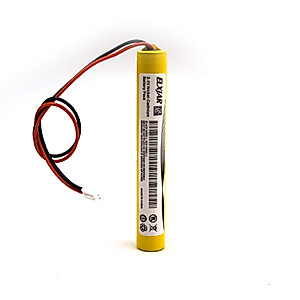 elxjar (5-Pack) 2.4V 800mAh Ni-CD Battery Pack Replacement for Exit Sign Emergency Light GP-2800-RD 2800RD GP-2600-RD GP-2600RD, EXR LED EL M6, EXR EL M6