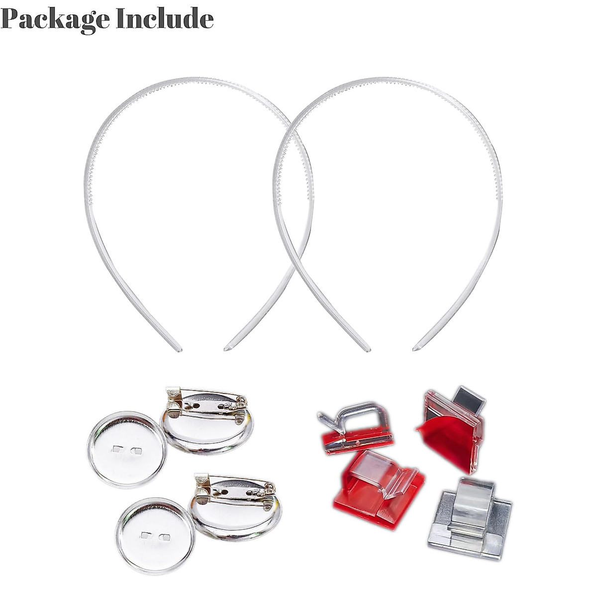 ATMEET 2 Pack Graduation Cap Headband Decorations Grad Cap Headband Insert Accessories Secures Your Graduation Cap Hairstyle