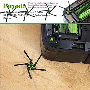 6 Pack Edge-Sweeping Side Brushes, Replacement parts for irobot Roomba S Series, Replacement Side Brushes for Roomba S9 (9110) S9 Plus S9+ (9550) Vacuum Cleaner.