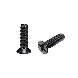 uxcell M3 x 10mm Phillips Screw Fastener Black for Laptop PC TV Fan Switch 350pcs