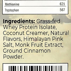 Santa Cruz Paleo Whey Protein Powder, Vanilla, 20g Grass Fed Whey Protein Isolate Per Serving, Gluten Free, Keto, Sugar Free, Paleo, Amino Acids Post Workout Muscle Support, 20 Servings, 1.2lb Bag