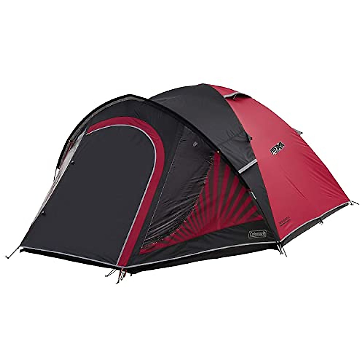 Coleman Tent The Blackout 4, 4 Man Tent with Blackout Bedroom Technology, Festival Essential, Family Dome Tent, 100% Waterproof 4 Person Camping Tent with Sewn in groundsheet