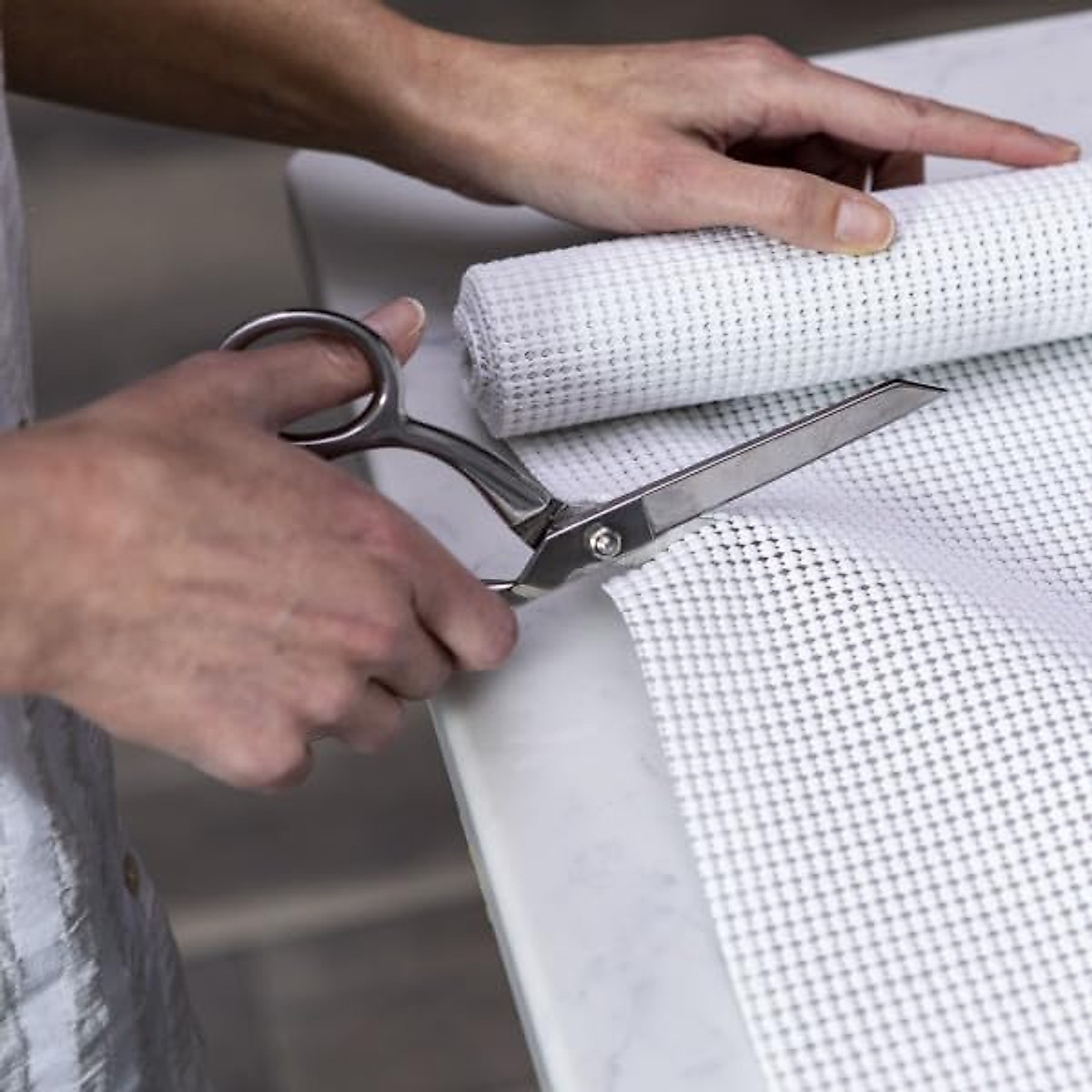 Duck 281874/1100731 Select Grip EasyLiner Non-Adhesive Shelf Liner, 20" x24' and 12" x20', 2 Rolls Total, Brownstone