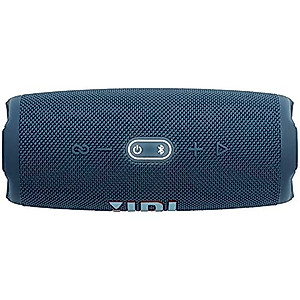 JBL Charge 5 - Portable Bluetooth Speaker with Megen Hardshell Travel Case with IP67 Waterproof and USB Charge Out (Blue)