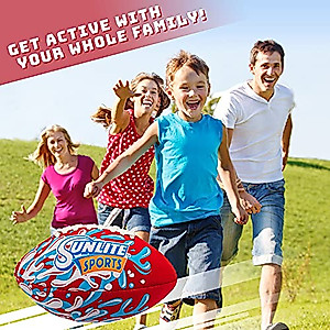 Sunlite Sports Waterproof Football, Outdoor Play, for Pool Beach Lake Park Water Toy, for All Ages, Family Fun