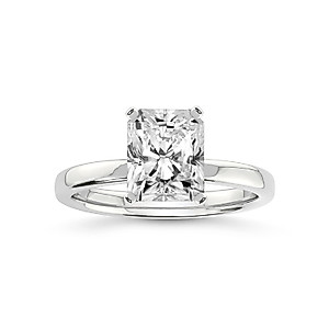 Diamond Engagement Ring For Women | 2 cttw IGI Certified Radiant Shape Lab Grown Diamond Ring | 14ct Or 18ct in White, Yellow Or Rose Gold | Six-Prong Setting | FG-VS1-VS2 Quality | Friendly Diamonds