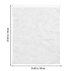 Cabilock 1 Set 50Pcs Non Woven Bags Clothes Purse Shoe Packing Storing White Bags Suit Shirt Bag Protector for Home Shop 70X55CM