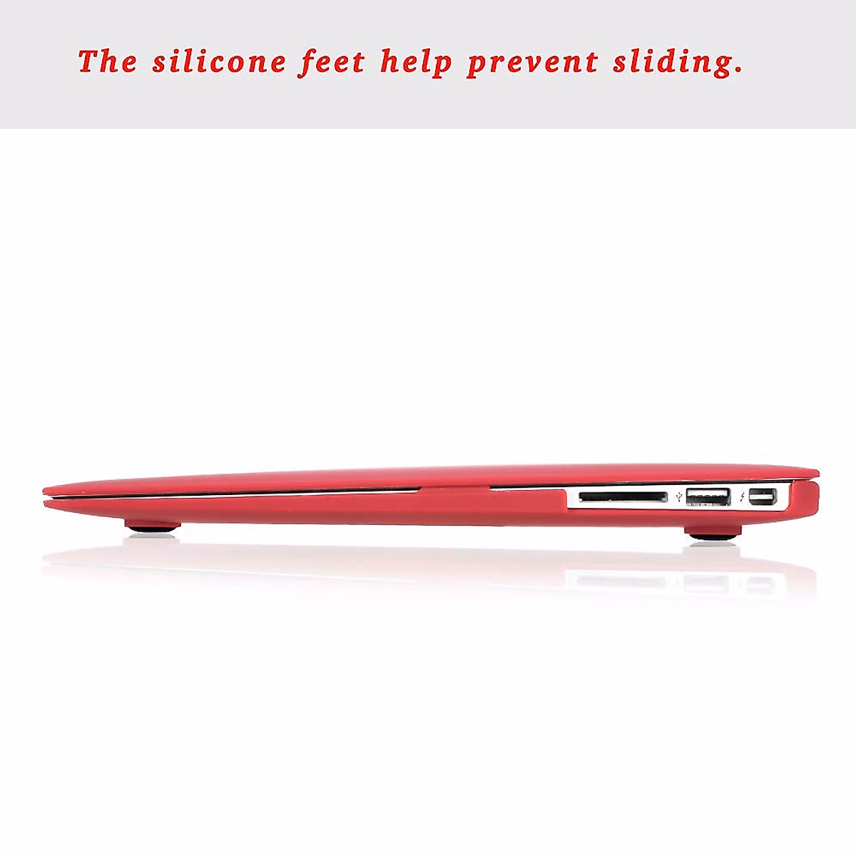 MOSISO 4 Pcs Laptop Silicone Feet (0.59 inch Diameter), Replacement Bottom Case Foot Compatible with MacBook Pro/Air Shell Case Cover, Black