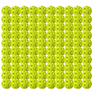 Franklin Sports X-26 Indoor Pickleballs - Bulk Indoor Court Pickleball Balls - USA Pickleball (USAPA) Approved Tournament Pickleballs - Bulk 100 Pack Inside Pickleballs - Lime Green