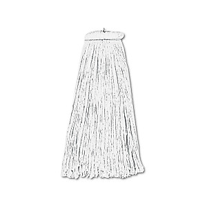 Boardwalk BWK716REA 16 oz. Rayon Cut-End Lie-Flat Wet Mop Head - White