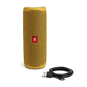 JBL FLIP 5 Waterproof Portable Bluetooth Speaker - Yellow (Renewed)
