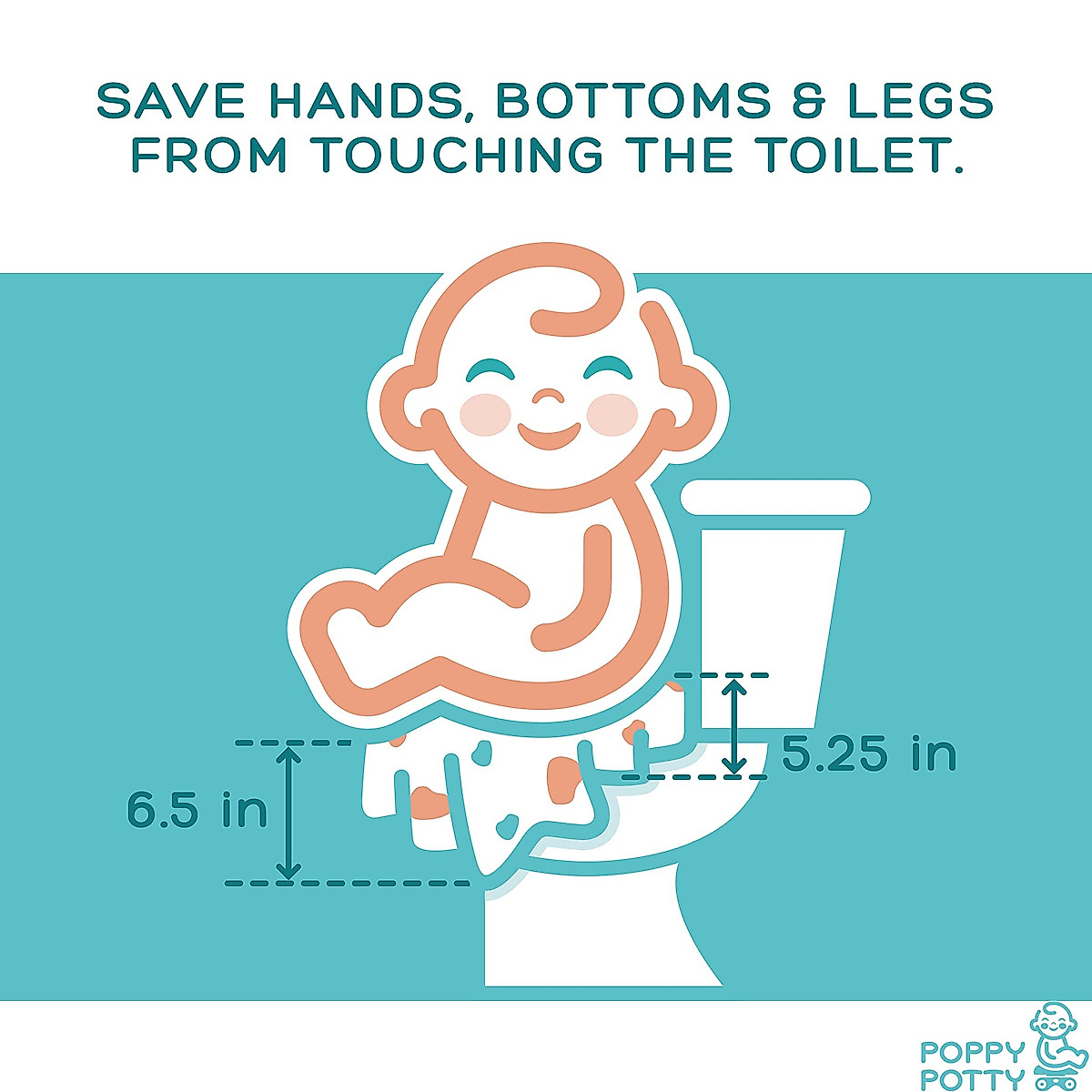 Logie & Gray Kids Disposable Toilet Seat Covers 20 Pack – Extra Large, Complete Hygienic Protection, Travel-Friendly, Disposable Plastic Toilet Seat Cover – Kid-Friendly Toilet Covers Disposable