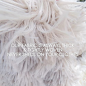 NO Shedding Decorative Luxury Faux Suede Backed Throw Blanket for Home 400 GSM, 50” by 60” (Black)