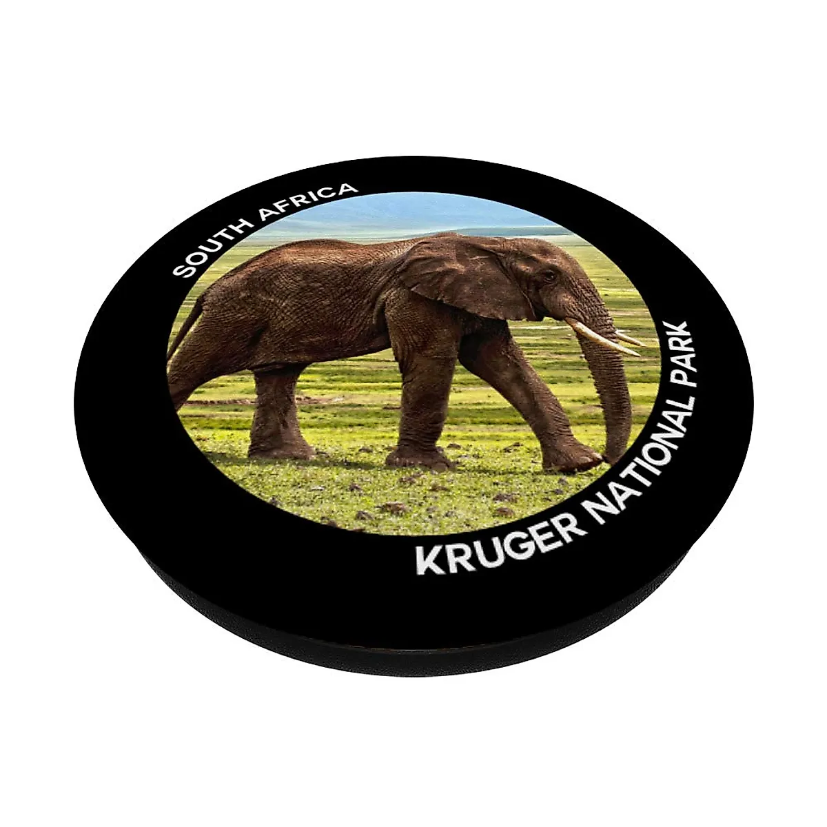 South Africa Kruger Park Elephant Souvenir Gift PopSockets Grip and Stand for Phones and Tablets