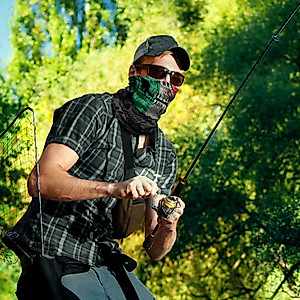 TERNNK Seamless Neck Gaiter Shield Scarf Bandana Face Mask Seamless UV Protection for Motorcycle Cycling Riding Running Headbands (A-011)