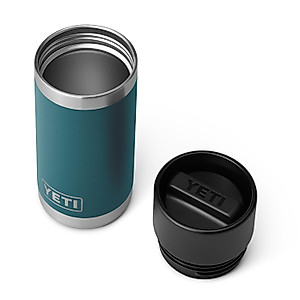 YETI Rambler 12 oz Bottle, Stainless Steel, Vacuum Insulated, with Hot Shot Cap, Charcoal