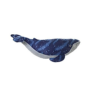 Wild Republic Blue Whale Plush, Stuffed Animal, Plush Toy, Gifts for Kids, Cuddlekins 20 Inches