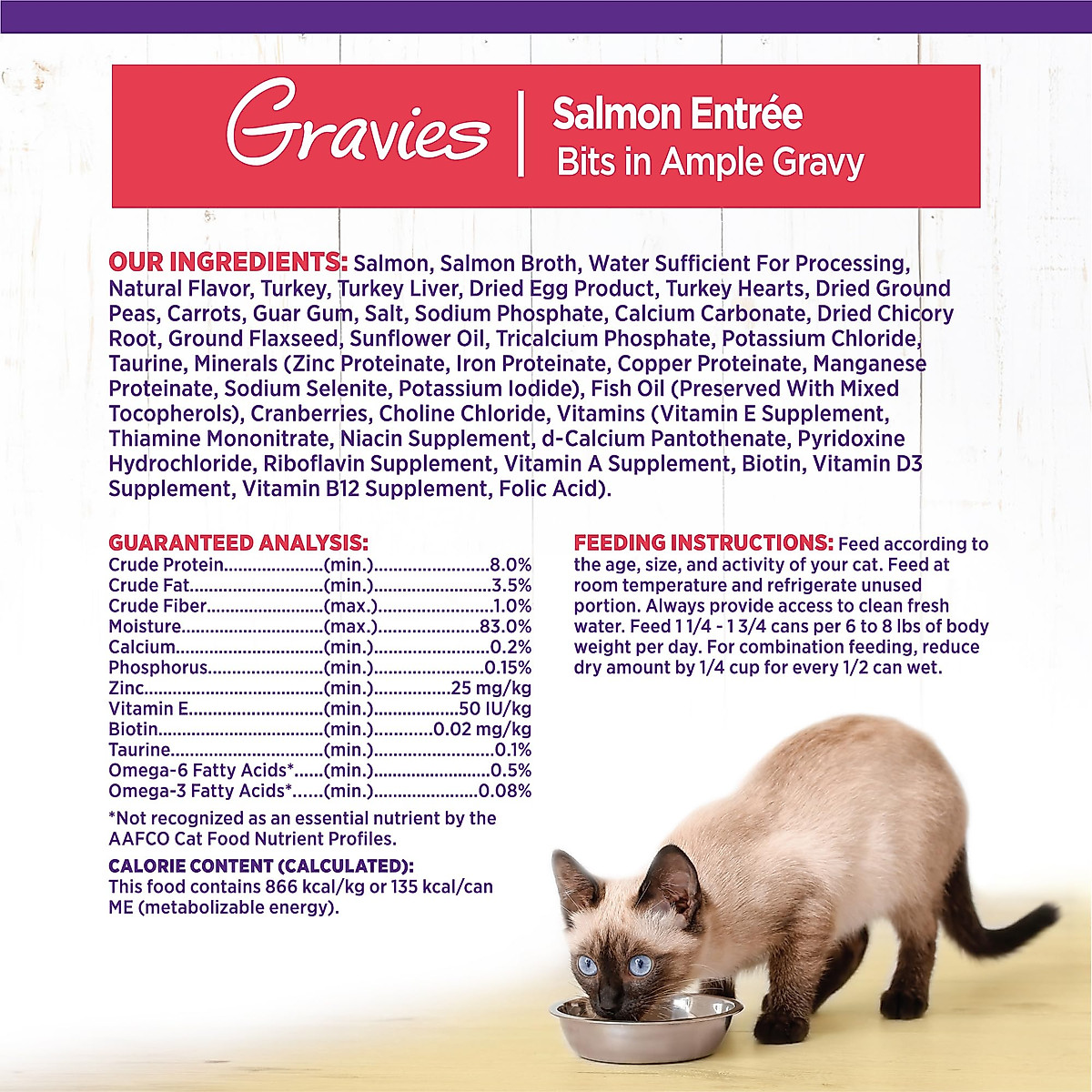 Wellness Complete Health Gravies Natural Grain Free Wet Canned Cat Food, Salmon Entree in Ample Gravy, 5.5 Ounces (Pack of 12)