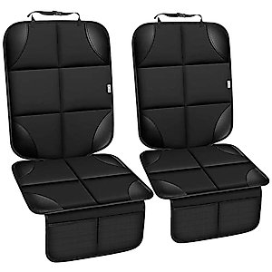 Meolsaek Car Seat Protector for Child Car Seat, 600D Fabric Carseat Seat Protectors with Non-Slip Backing, Waterproof Seat Covers for Car with Thick Pad Back Seat Cover for Kids (No Imprints)