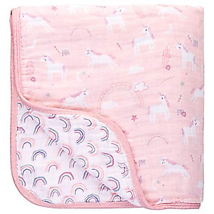 Stephen Joseph, Muslin Stroller Blanket, Unicorn