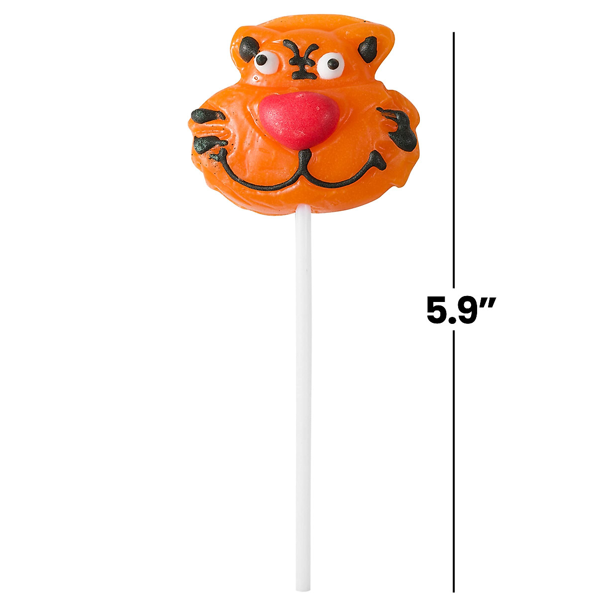 Zoo Animal Lollipops - Bulk 12 Count, Individually Wrapped - 2 Inch Assorted Jungle Animal Shaped Candy Lollipops for Kids Themed Birthday Party Favors, Events, and Goody Bag Fillers