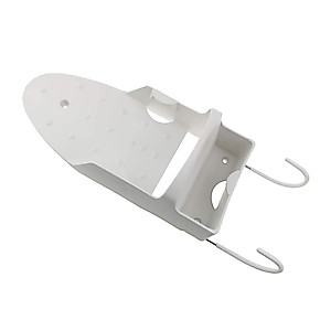 Zerodeko Iron Holder Wall Mount 1pc Ironing Board Hook Wall Mounted Ironing Board Ironing Board Holder Wall Mount Iron Holder Iron Board Shelf Storage White Hook up Ironing Board Hanger