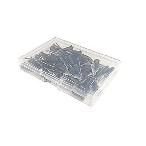 16 Ga 1 Inch Blunt Tip Dispensing Needle - Luer Lock - Precision Applicator (Gray,50Pack)