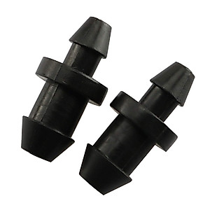 JCBIZ 60pcs Black Color Multifunctional Plug Drip Irrigation Tube End Closure 19mm Length for Garden Irrigation