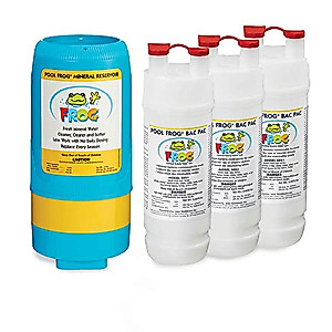 Pool FROG Model 5400 Mineral Reservoir + 3 Chlorine Bac Pacs, Mineral and Chlorine Replacement Cartridges for Pool FROG Model 5400