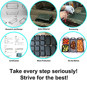 Pinzovemo Silicone Baking Sheet Pan Dividers,Sturdy Heatproof Handles Nonstick Tray,Cooking Reimagined,Reusable Bakeware Set for Meal Prep,Easy to Clean,Air Fryer,Oven Safe