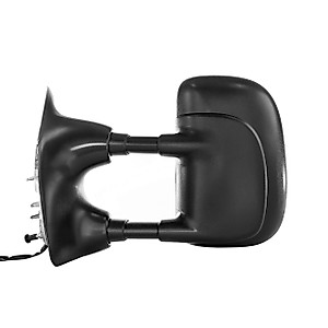 Dependable Direct Left Driver Side Textured Mirror Compatible with Ford SD 99-02, F-250, F-350 - Parts Link #: FO1320196