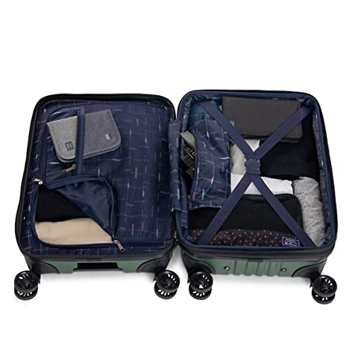 Ben Sherman Spinner Travel Upright Luggage Sunderland, Graphite, 8-Wheel 28