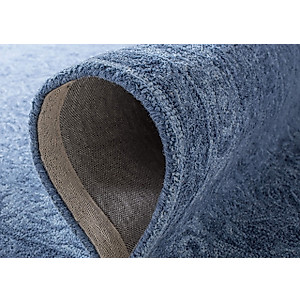 SAFAVIEH Dip Dye Collection 3' x 5' Navy Blue DDY151N Handmade Premium Wool Area Rug