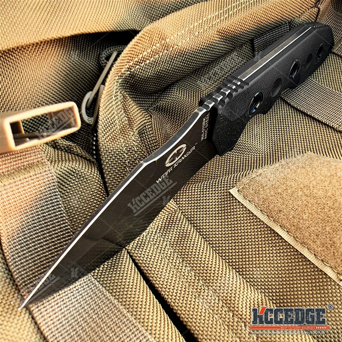 KCCEDGE BEST CUTLERY SOURCE Tactical Knife Hunting Knife Survival Knife 9" Full Tang Fixed Blade Knife Camping Accessories Camping Gear Survival Kit Survival Gear Tactical Gear 79699