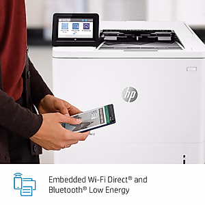 HP LaserJet Enterprise M612x Monochrome Printer with built-in Ethernet, 2-sided printing & extra paper tray (7PS87A), White