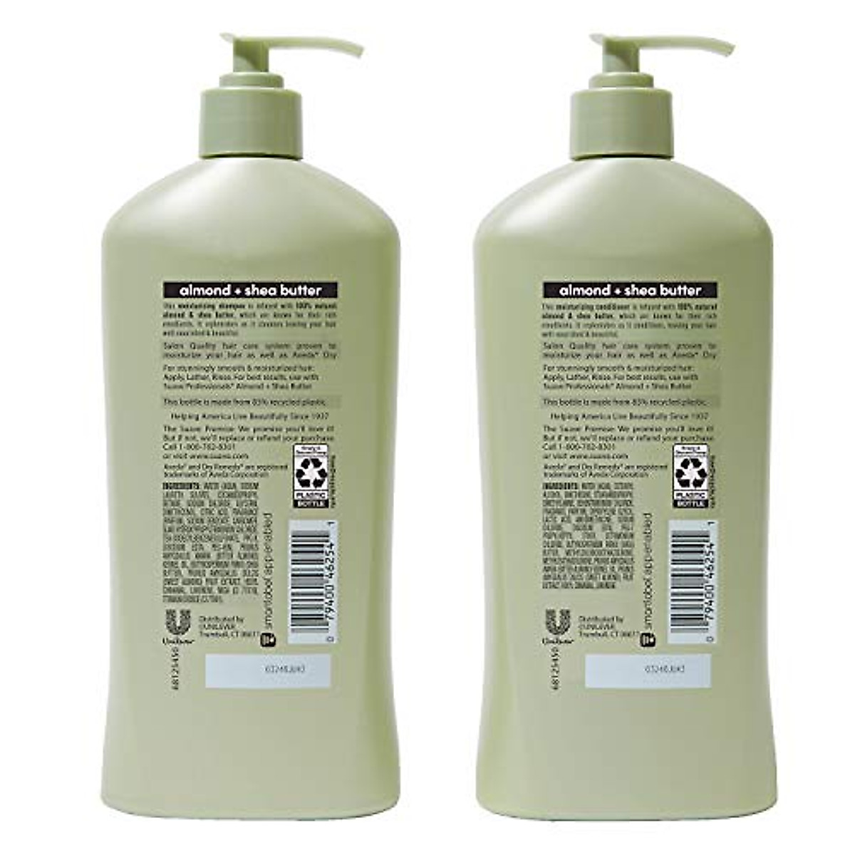 Suave Professionals Moisturizing Shampoo and Conditioner for Dry Hair Almond and Shea Butter Paraben-free and Dye-free 28 oz 2 Count