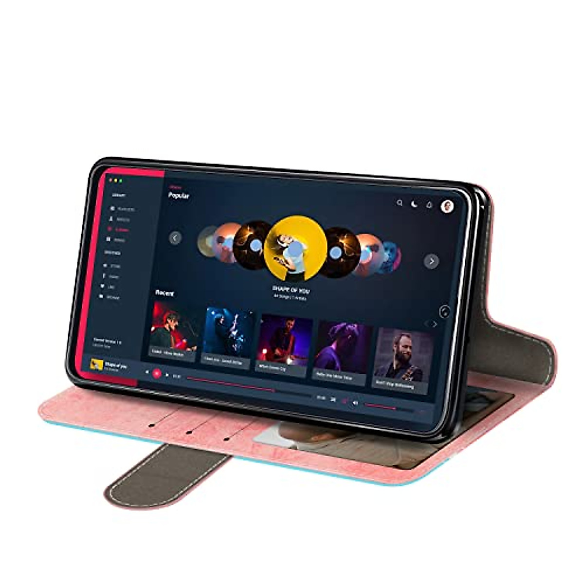 MILEGAO for Infinix Hot 30 5G Flip Cover, Magnetic Buckle Multicolor Business PU Leather Phone Case with Card Slot, for Infinix Hot 30 5G 6.78 inches