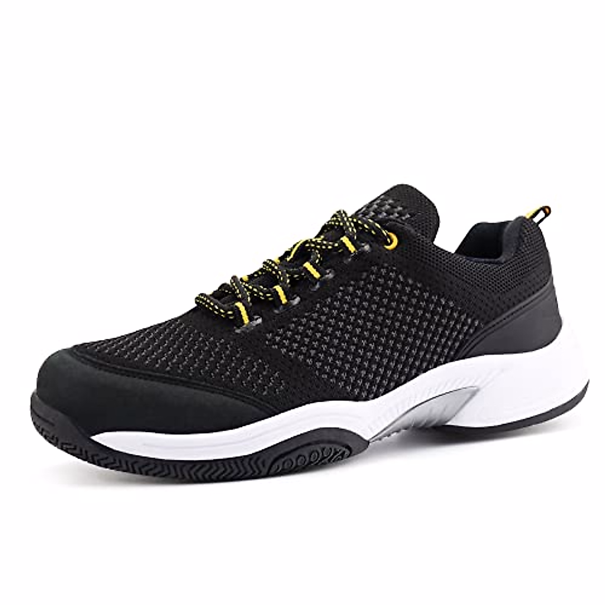 Ortho+rest Men's Orthopedic Shoes Arch Support Sneakers Plantar Fasciitis Walking Shoes (10.5,Black)