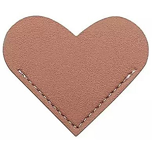 Leather Bookmark Personalized Heart Page Corner Bookmark, Custom Engraved Bookmark, Monogrammed Bookmark for Women, Leather Corner Bookmark