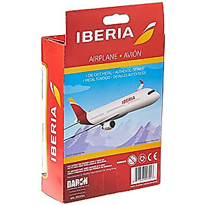 Daron Toy Airplane – Iberia – Die-Cast Metal Model Airplane Toy with Plastic Parts for Kids Ages 3+