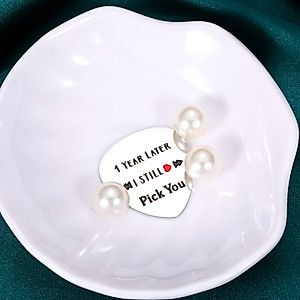 1 Year Anniversary Present Gifts for Boyfriend Girlfriend Men Women Him Her Musician Boyfriend Guitar Pick One Year Wedding Anniversary Christmas Gifts for Husband Wife First Valentines Day Birthday