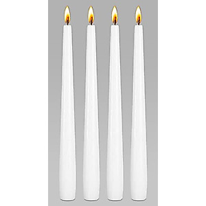 Ner Mitzvah Passover Seder Candles - 8 Hour Burn Time - European Made - Pack of 4 Taper Candles