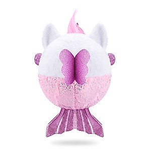 Rainbocorns Mermaidcorn (Kitten) by ZURU, Collectible Plush, Mermaid Surprises, Cuddle Plush Stuffed Animal, Surprise Egg, Stickers, Magic Sands & Bubble Mixture, for Girls 3+ Up