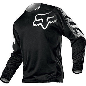 Fox Racing boys Youth Blackout Motocross Jersey Shirt, Black, Medium US